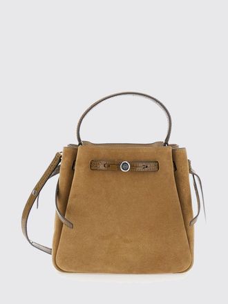 Tory Burch Romy Mini-Bucket-Bag aus Wildleder mit Double T-Logo