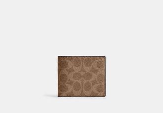 Coach Id-Billfold-Geldb&ouml;rse Aus Signature-Canvas f&uuml;r M&auml;nner in Multi