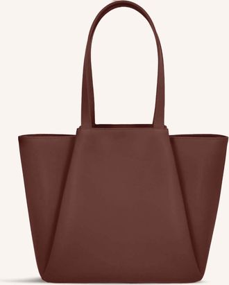 Kaai Kaai Schultertasche Pyramid braun