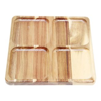 Generico Quadratischer Lebensmittelbeh&auml;lter aus Holz, f&uuml;r Obst und Gem&uuml;se auf Partys, f&uuml;r Desserts, Obst, Snacks, Restaurant, Landhaus und Camping