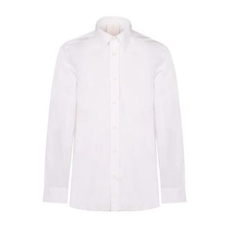 Givenchy Logo Stickerei Hemd - - Shirts - Herren - Wei&szlig; - L