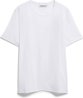 Armedangels Herren T-Shirt aus Bio-Baumwolle JAAMES Brushed Regular Fit White