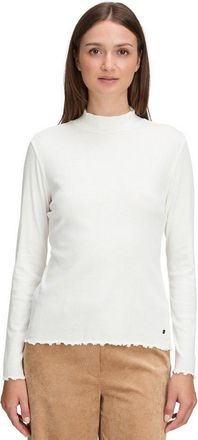 Betty&Co Kurzarmshirt Damen Langarm-Shirt mit Rippenstruktur (1-tlg)