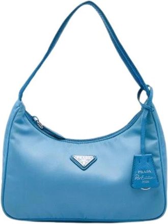 Prada Sac bandouli&egrave;re en nylon Pre-owned - Femme - Pre-owned - Bleu - Taille: ONE Size