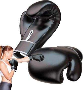 Generico Muay Thai Handschuhe - Trainingsausrüstung für Schlag- und Kickboxen, 280 g, Boxhandschuhe für Tasche mit vollen Fingern, für Männer, Frauen, Jugendli