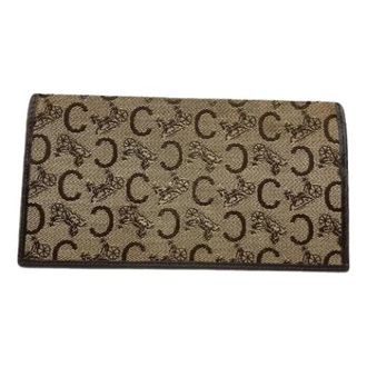 Celine Portefeuille en coton Pre-owned - Femme - Pre-owned - Brun - Taille: ONE Size