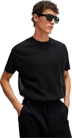 HUGO BOSS Lucid T-Shirt f&uuml;r Herren, Rundhalsausschnitt (Schwarz)