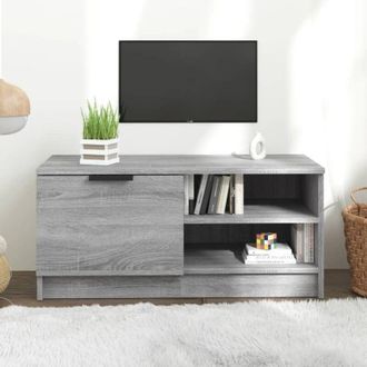 vidaXL Vidaxl - Meuble tv Sonoma gris 80x35x36,5 cm Bois ding&eacute;nierie