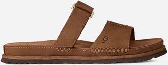 UGG GoldenGaze Slide f&uuml;r Damen in Brown, Gr&ouml;&szlig;e Leder