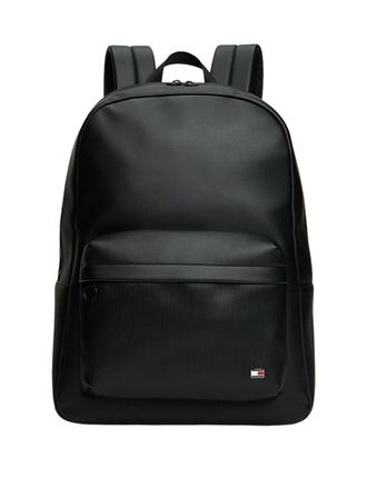 Tommy Hilfiger Herren-Rucksack mit TH-Flagge, AM0AM13984, Schwarz, Einheitsgr&ouml;&szlig;e, Schwarz (Schwarz), One Size