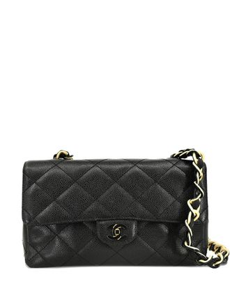 Chanel sac porté épaule Single Flap (1997) - Noir