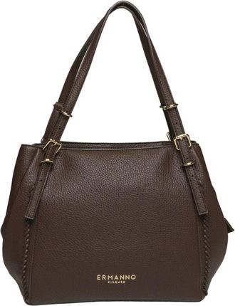 Ermanno Scervino Sac shopping trap&egrave;ze - Femme - Sacs - Brun - Taille: ONE Size
