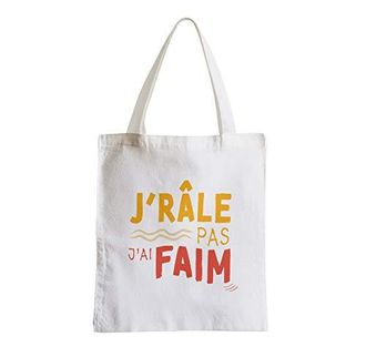 Fabulous Grand Sac Shopping Plage Etudiant Jr&acirc;le pas jai Faim Humour Expression