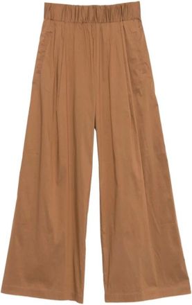 Semicouture Femme, Pantalons, Beige, Taille: 36 FR Pantalon Large Pliss&eacute;