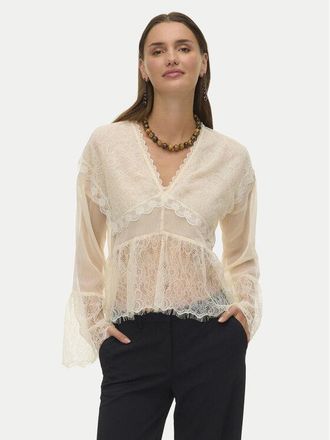 Vero Moda Bluse Emilie 10347592 &Eacute;cru Regular Fit