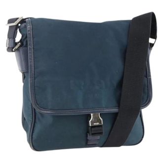 Prada Sac bandouli&egrave;re vintage en nylon Pre-owned - Femme - Pre-owned - Bleu - Taille: ONE Size