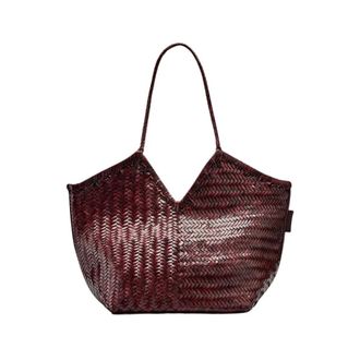 Cala Jade Femme, Sacs, Brun, Taille: ONE Size Cala Jade Sac Humi - Cuir Tress&eacute; Fudge