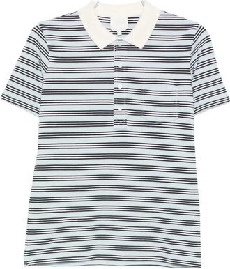 A.P.C. A.p.c., Femme, Tops, Bleu, Taille: 38 FR Polo &agrave; manches courtes