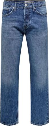 Only & Sons Onsedge Straight - - Jeans - Herren - Blau - W28 L32