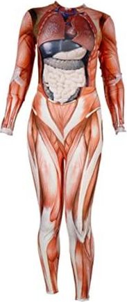 Holibanna Cr&eacute;ez Un Look De Retourneur Muscle Body Jumpsuit Sleeve Halloween Cosplay Pour Femmes Facile &Agrave; Porter
