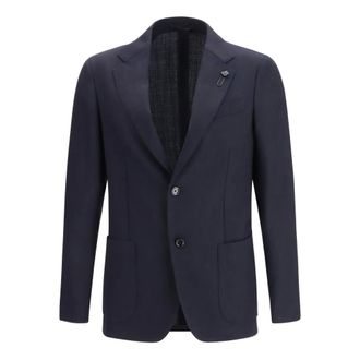 Lardini Blazer Roma - Homme - Vestes - Bleu - Taille: S