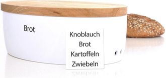 Continenta 440s.de Brottopf XL aus Keramik mit Holzdeckel, ca. 36 x 23 x 13,5 cm | CON-03932000