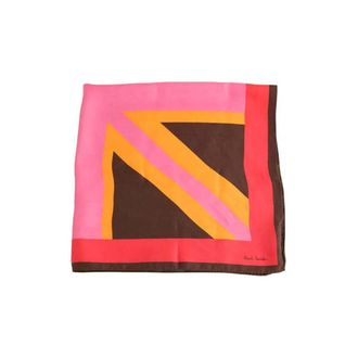 Paul Smith Carr&eacute; en soie multicolore