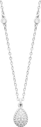 Brillaxis Collier goutte sertie doxyde de zirconium