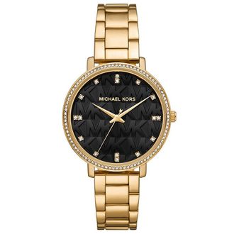 Michael Kors MK4593 Pyper schwarz MK gemusterte Damenuhr