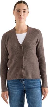 Cecil 2515394 Cardigan avec détails structurés, Champignon Taupe mélangé, XL Femme