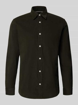 Jack & Jones Slim Fit Freizeithemd aus Cord mit Kentkragen