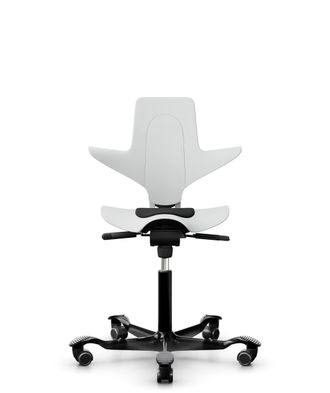 H&aring;g Capisco 8010 Puls B&uuml;rodrehstuhl (Schale: Wei&szlig;, Gestell: Schwarz)