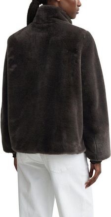 Comma Pl&uuml;schjacke Pl&uuml;schjacke, mit Stehkragen