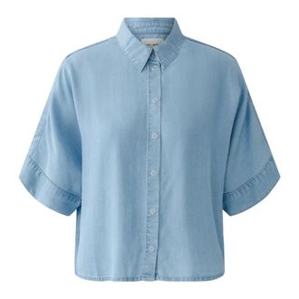 Oui Kurzarmbluse - - Blouses & Shirts - Damen - Blau - S