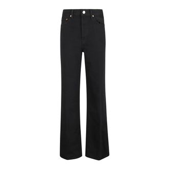 Re/Done Retro Ultra High Rise Wide Leg Jeans - - Jeans - Damen - Schwarzk - W29
