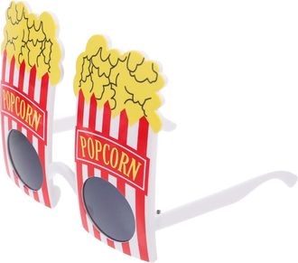 Pretyzoom 2 STK Brillen Partybrille lustige Sonnenbrille Gläser in Popcornform Neuheit Partybevorzugung Weihnachts-Sonnenbrille faschingsbrille karnevalsbrille 