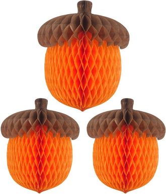 Generic Brxmpn Eichel-wabenball, wabenpapier, Thanksgiving-hängeornament Für Herbstfest-Party, Decken-Center-Dekoration