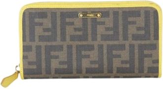 Fendi Portefeuille long vintage doccasion (bi-pli) - Femme - Pre-owned - Brun - Taille: ONE Size