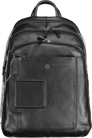 Piquadro Homme, Sacs, Noir, Taille: ONE Size Sac &agrave; Dos Homme en Cuir Noir