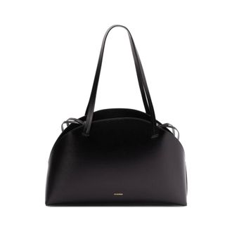 Jil Sander Femme, Sacs, Noir, Taille: ONE Size Sac Noir à Cordon Style Élégant