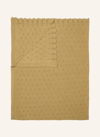 Essenza Essenza Plaid Knitted Ajour gelb