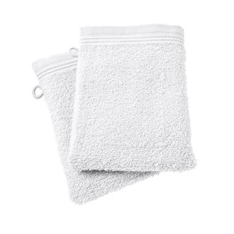 Univers D&eacute;cor 2 St&uuml;ck Waschlappen Frottee Spa 15 x 21 cm / 400 g/m&sup2; (Neige, 2 Waschhandschuhe Spa 15 x 21 cm)