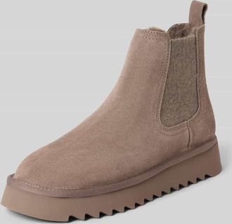 Tamaris Boots aus Rindsnappa mit Profilsohle
