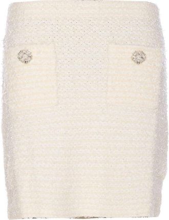 Self Portrait Minirock - Weiß