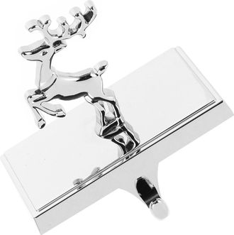 Cabilock Weihnachtsstrumpfhalter Eisen Strumpfhaken Kaminhaken Weihnachtsdeko Mit Sockel Für Festliche Aufhängung