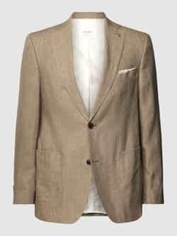 Carl Gross 2-Knopf-Sakko aus Leinen mit Reverskragen Modell Sander