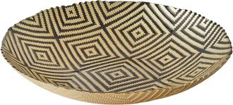 Anton Studio Designs Geo Gold Glasschale - Durchmesser 33 cm - Mehrfarbige dekorative Schale für Heim- und Urlaubsdekoration