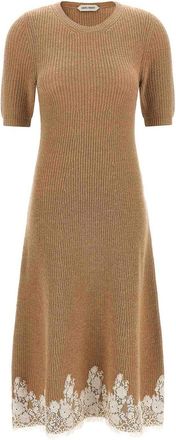 Alberta Ferretti Knielanges Kleid - Braun