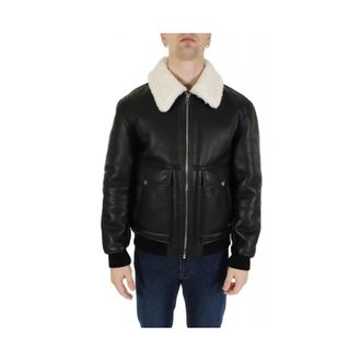 HUGO BOSS Lederjacke - - Jackets - Herren - Schwarzk - M