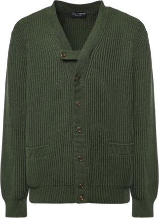 Dolce & Gabbana Homme, Pulls, Vert, Taille: XL Cardigans